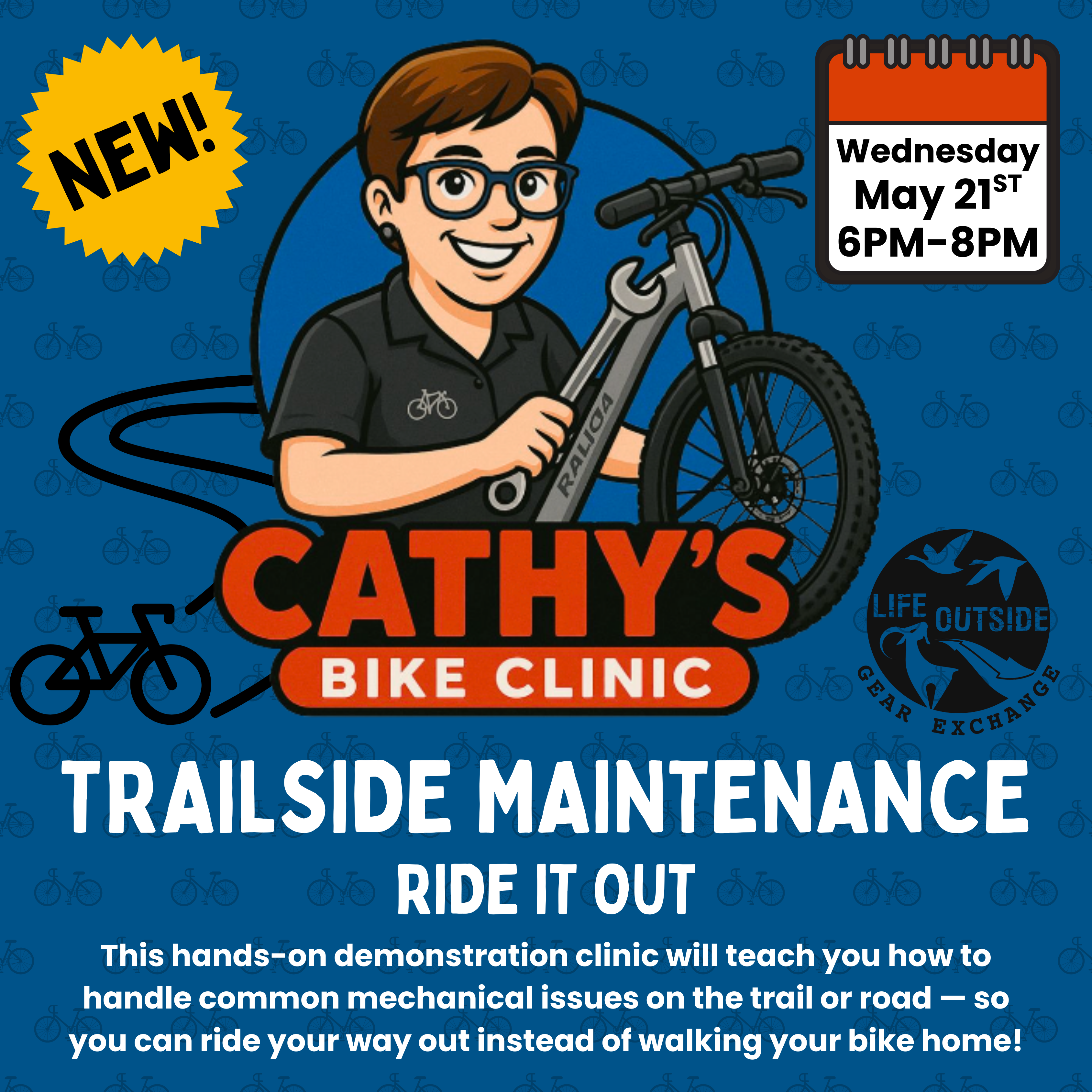 Cathy's Bike Clinics: Trailside Maintenance - Ride It Out – Life ...